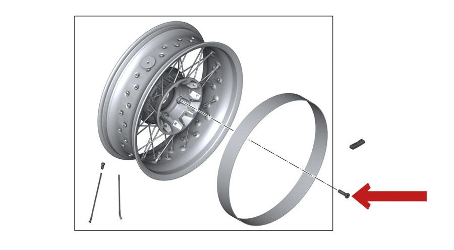 Rear wheel bolt for BMW R1200GS (2004-2012), R1200GS Adventure (2005 ...