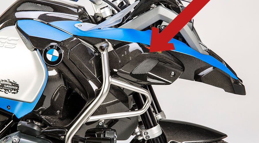 Carbon Air Intake Right Adventure for BMW R1200GS Adventure LC (2014 ...