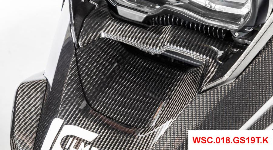 Carbon air intake under the oil cooler for BMW R1250GS | Motorcycle ...