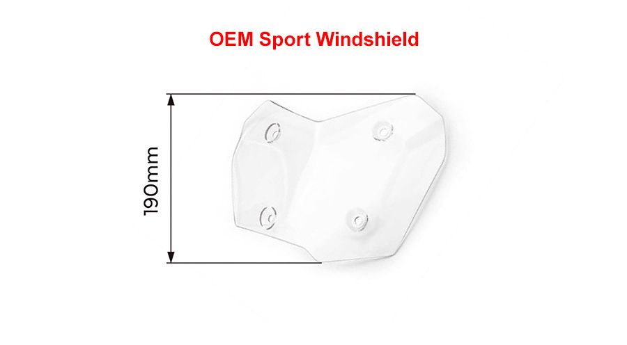 Vario Touring screen for BMW F750GS | Motorcycle Accessory Hornig