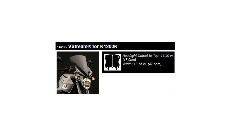 Windscreen for BMW R1200R 2005-2010 | Motorcycle Accessory Hornig