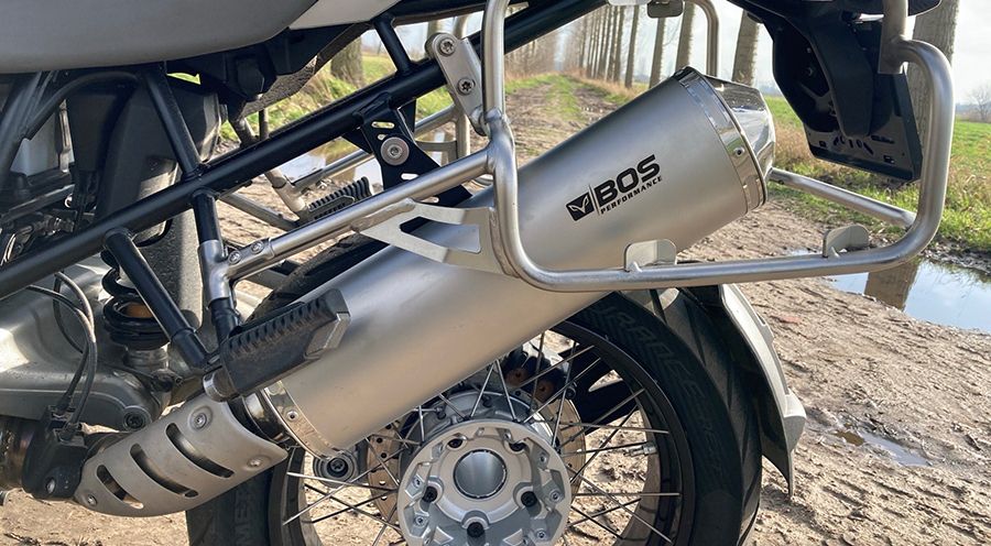 BOS Oval 120 exhaust for BMW R1200GS (2010-2012) & R1200GS Adventure ...