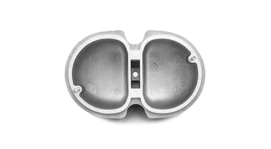 Valve cover, classic look with polished edges, 4 ribs for BMW R 100 ...