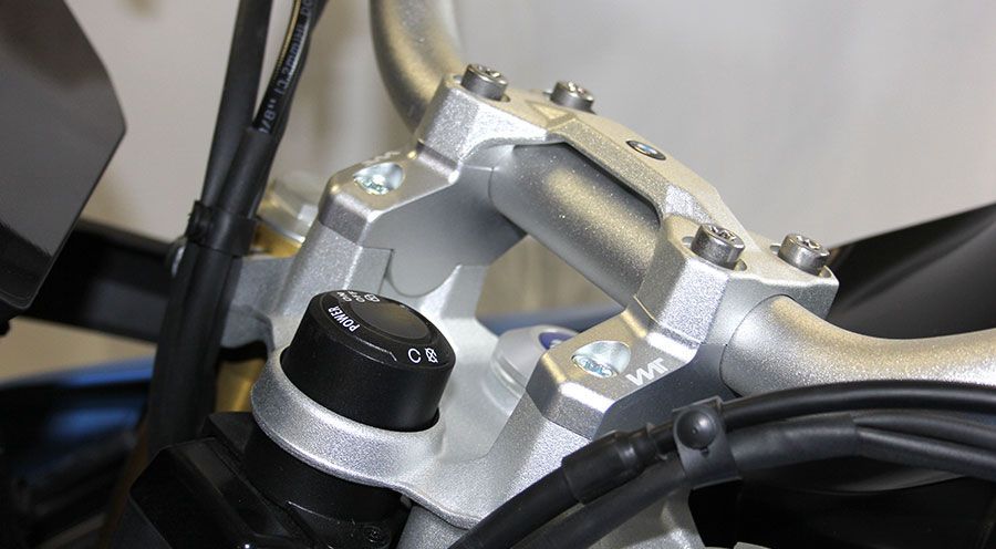 Handlebar Risers with Offset for BMW F750GS | Motorcycle Accessory Hornig