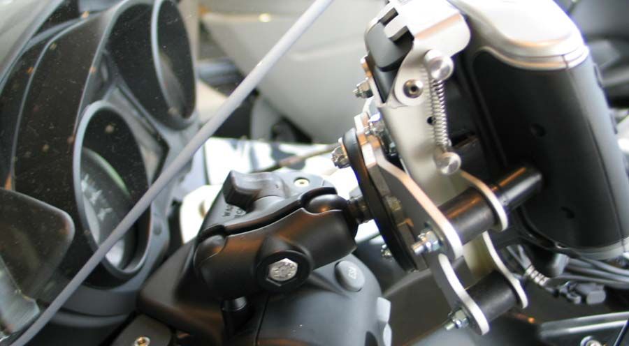 GPS Mounting for BMW K1200LT | Motorcycle Accessory Hornig