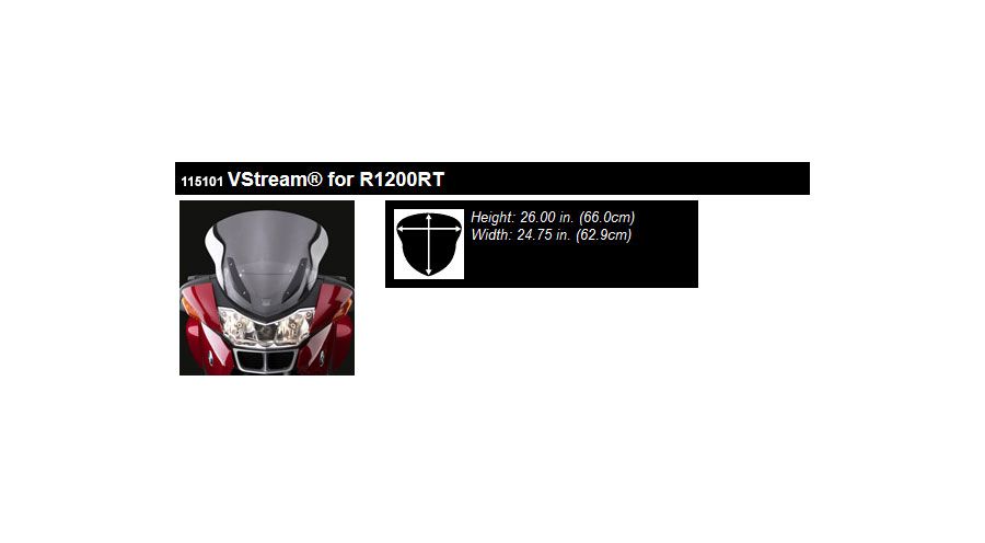 Windscreen for BMW R1200RT 2005-2013 | Motorcycle Accessory Hornig