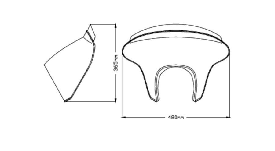 Fairing windscreen Batwing SML Sport for BMW R18 | Motorcycle Accessory ...