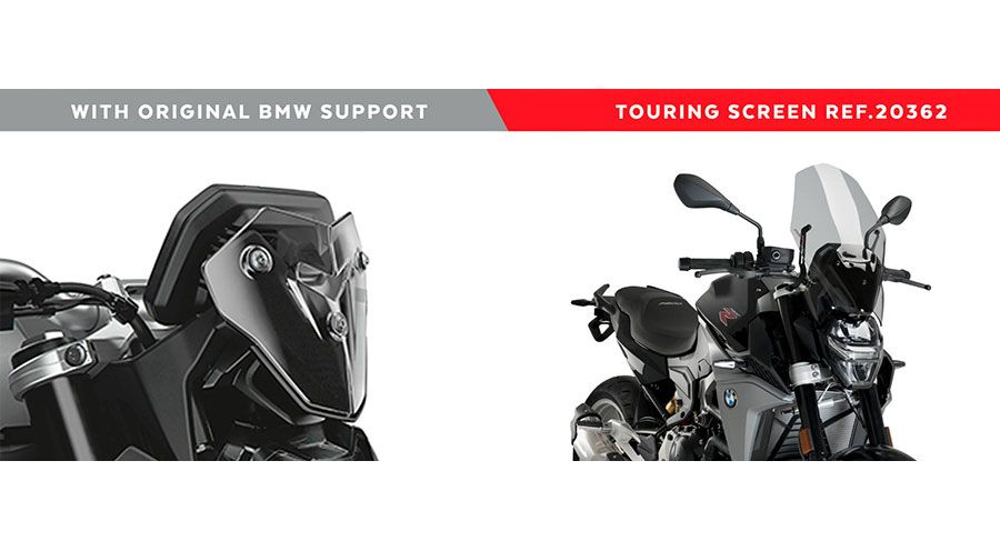 Touring windshield for original mounting for BMW F900R | Motorcycle ...